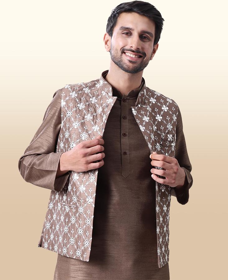 Kurta Jacket Set – Maahi Fabs